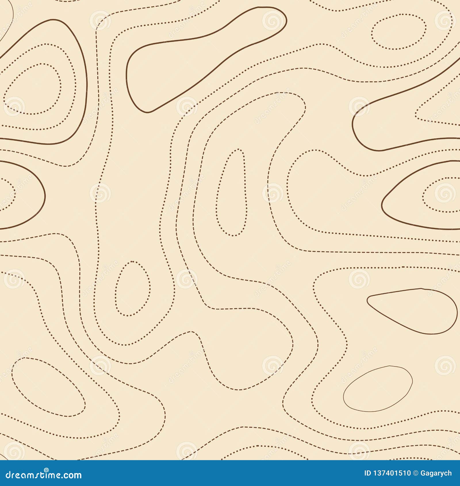 Contour lines. stock vector. Illustration of expedition - 137401510