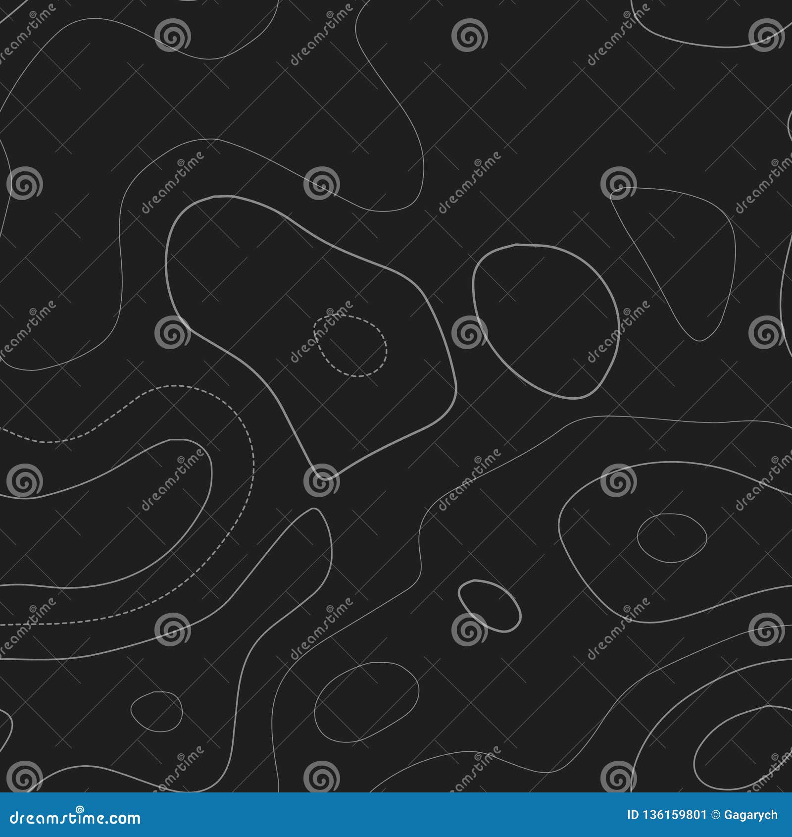 Contour lines. stock vector. Illustration of create - 136159801