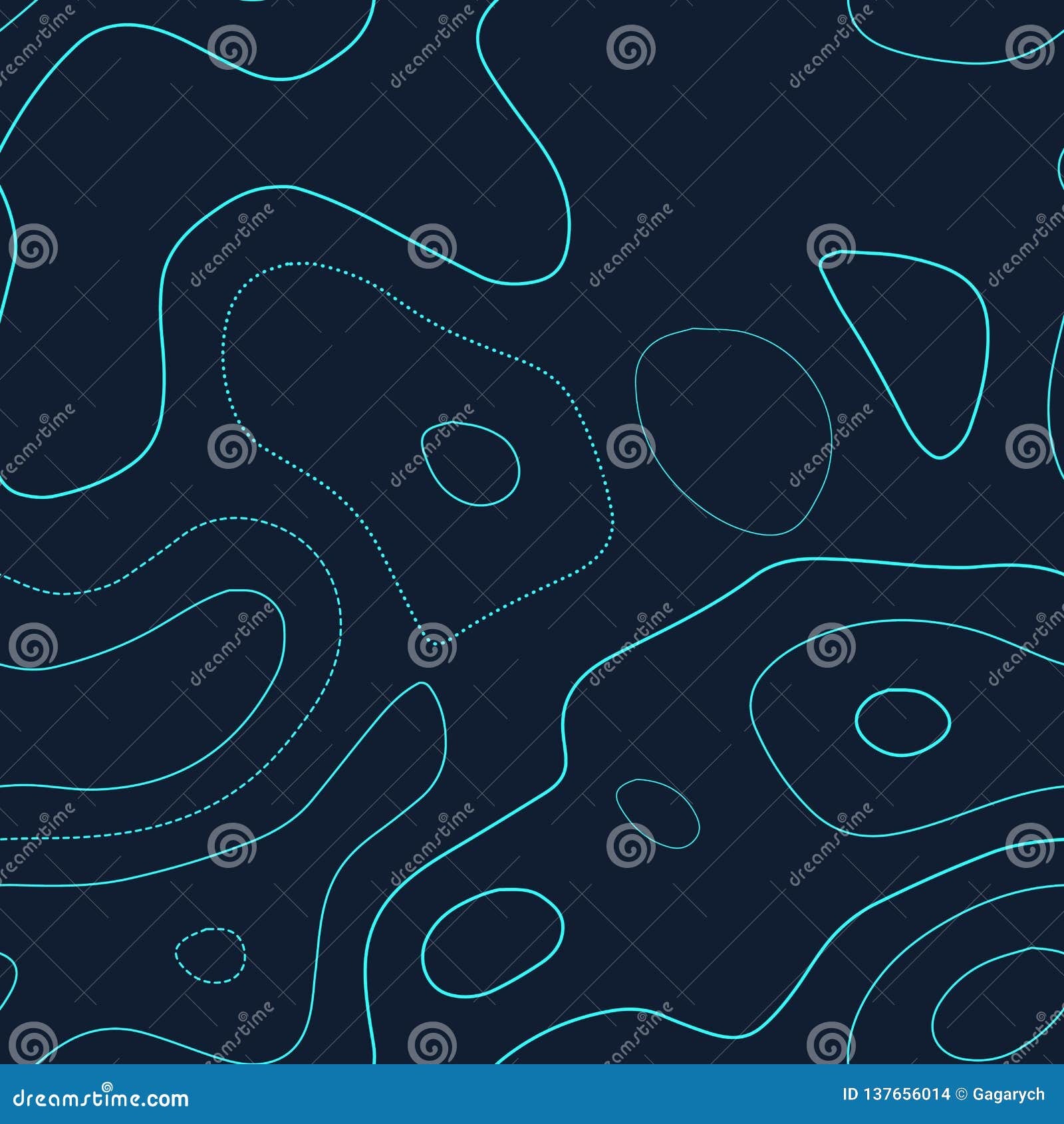 Contour lines. stock vector. Illustration of light, geography - 137656014