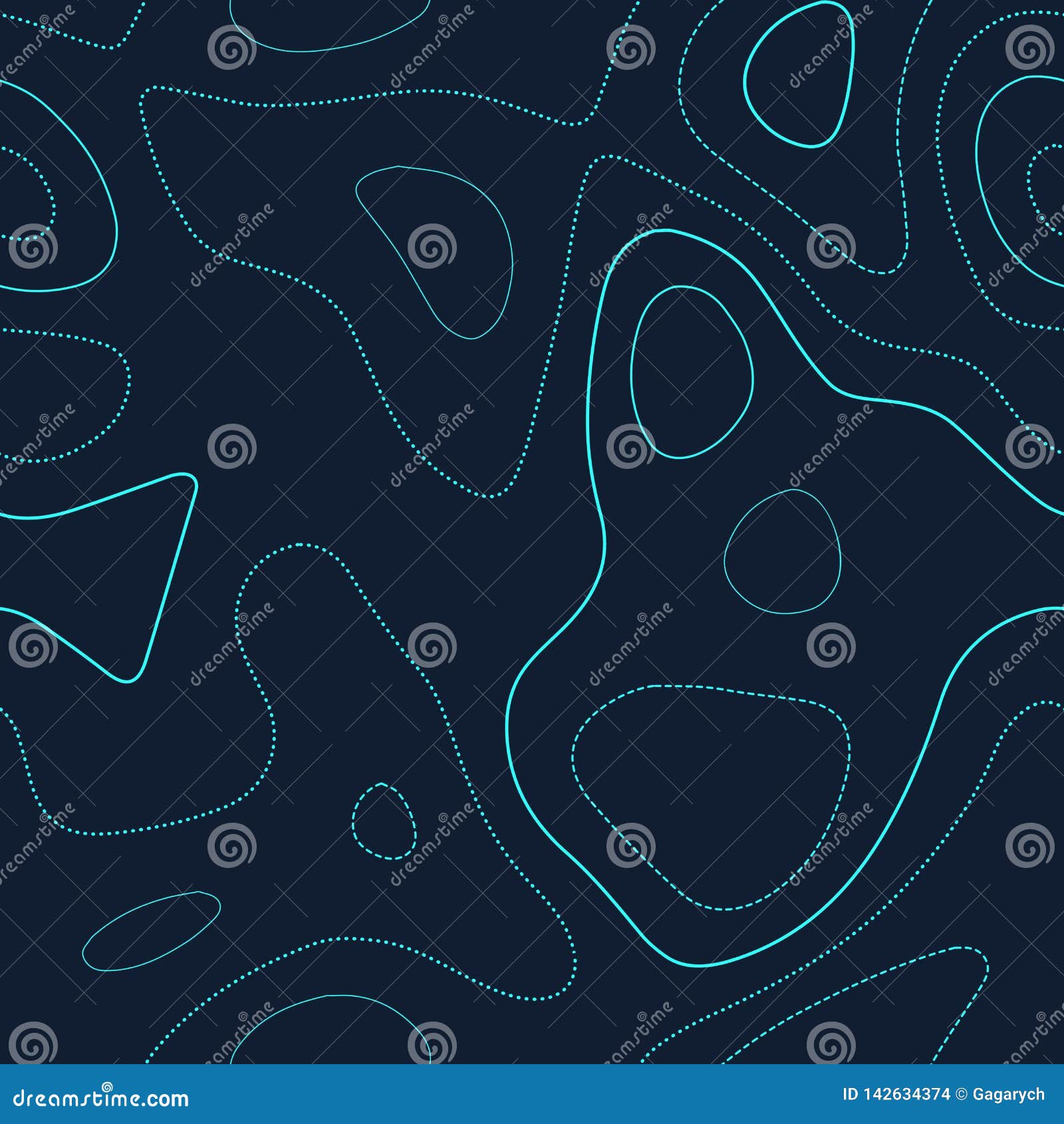 Contour lines. stock vector. Illustration of backdrop - 142634374