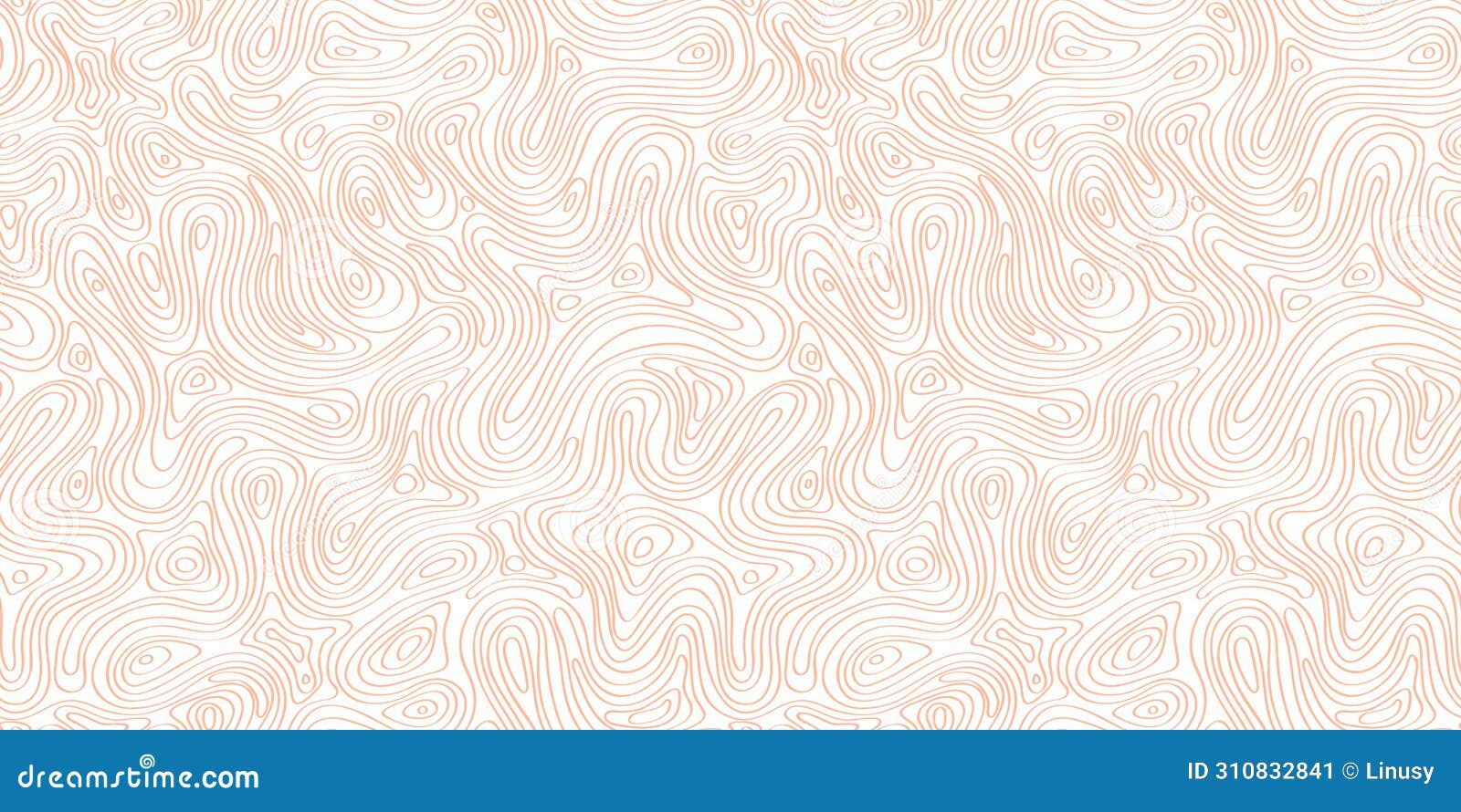 Contour Lines Map of Topography. Seamless Pattern Stock Vector ...