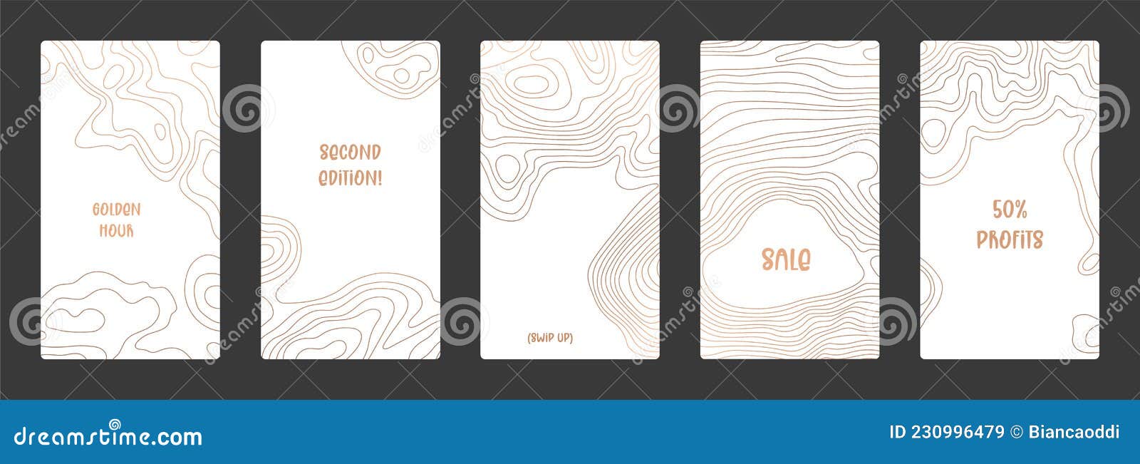 Contour Lines On Topographic Maps, Geographic Map Background. Vector ...