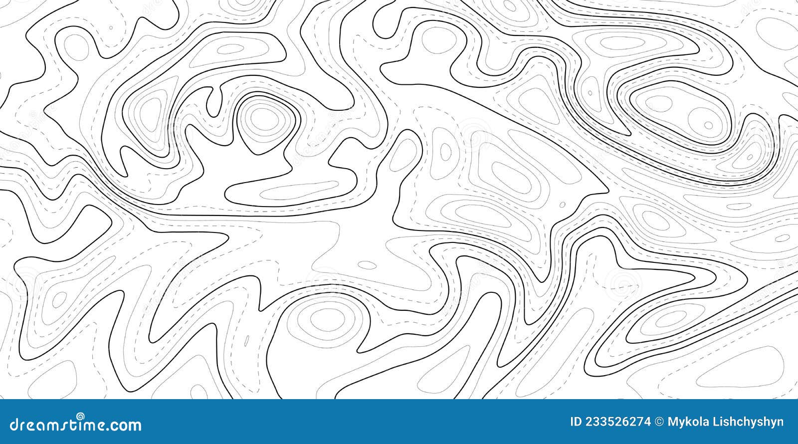 Contour Map Background. Vector Geography Scheme and Terrain. Topography ...