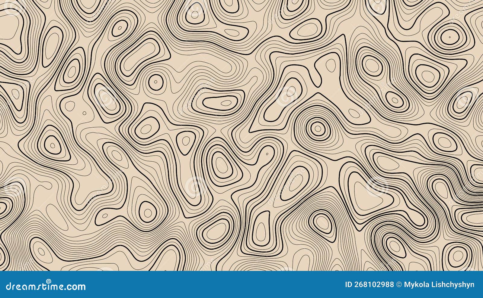 Contour Map Background. Vector Geography Scheme and Terrain. Topography ...