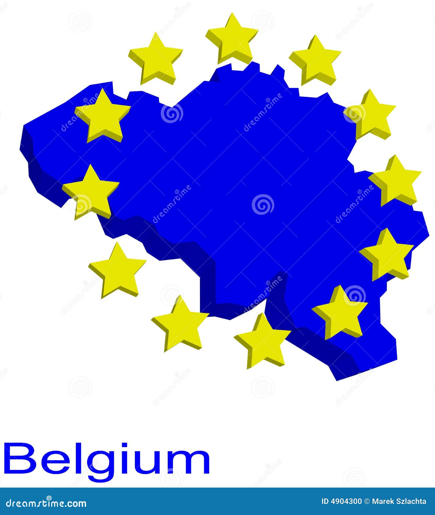 Contour map of Belgium stock vector. Illustration of flag - 4904300