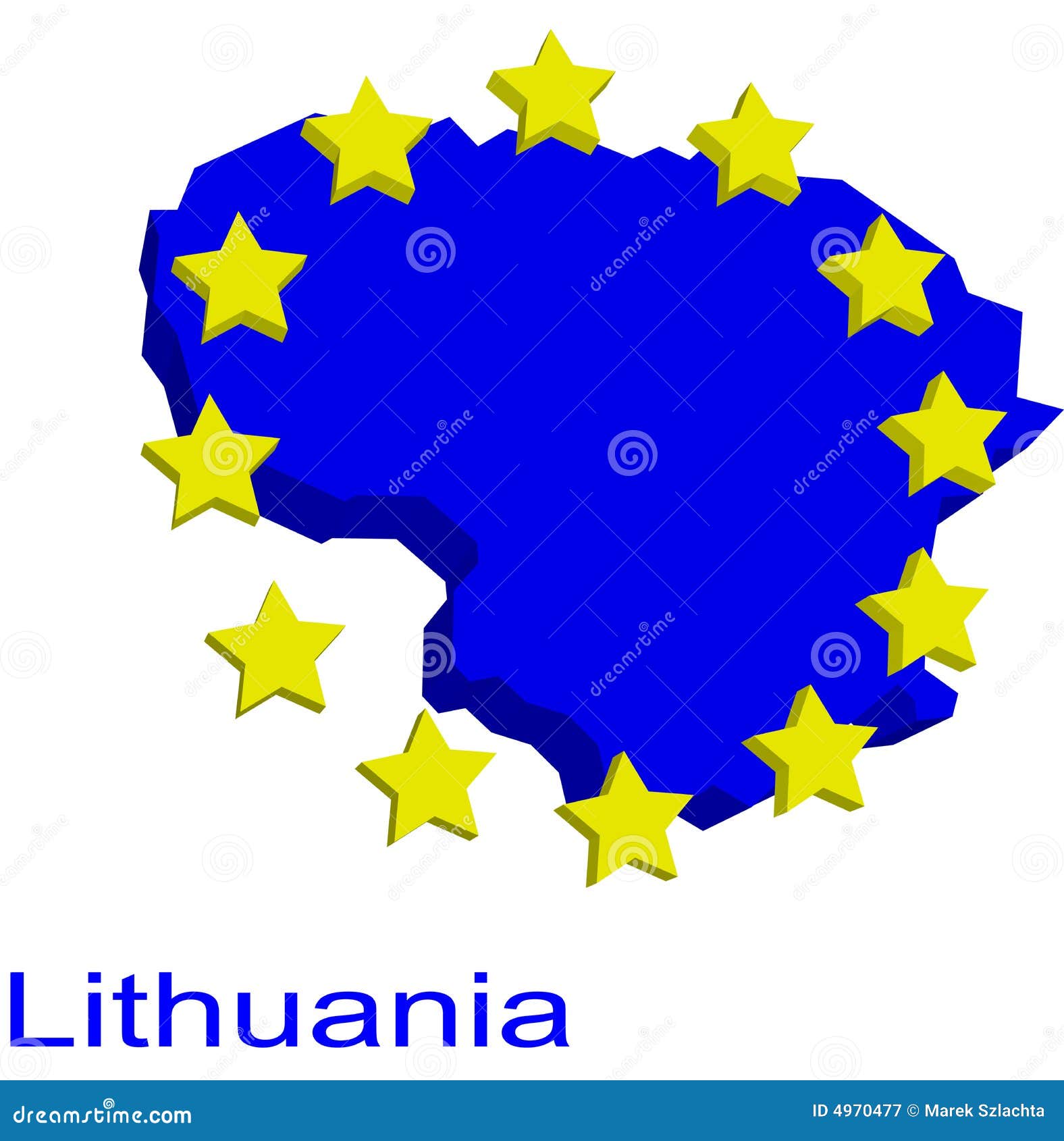 Lithuania Map. Cartoon Vector | CartoonDealer.com #184696051