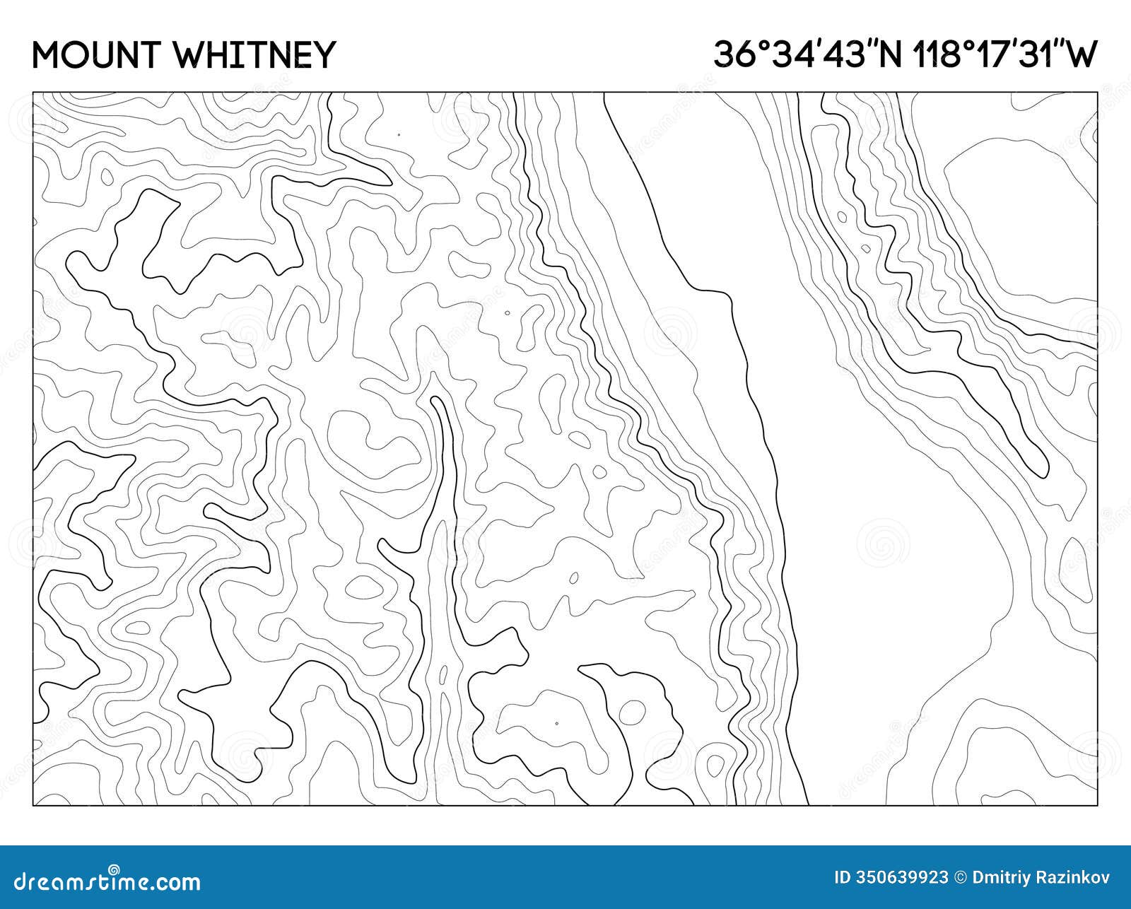 Contour Map Of Mount St. Helens Showcasing Detailed Elevation Lines ...