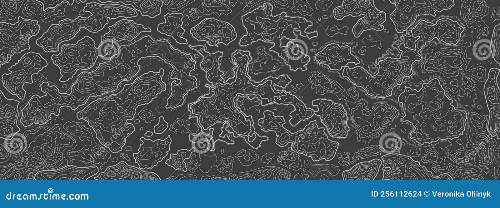 Contour Map. Topographic Texture with Topo Lines of Relief, Abstract ...