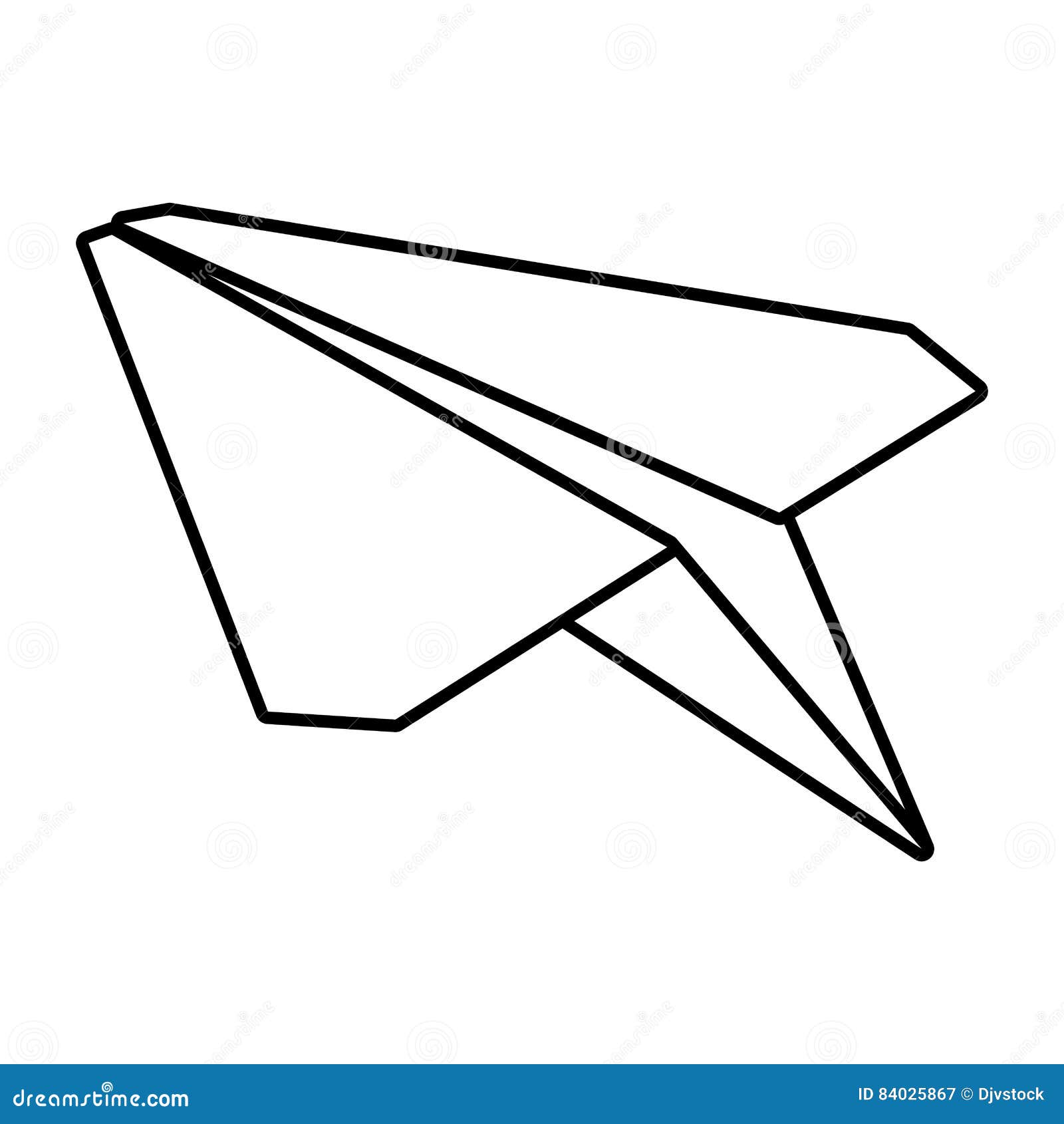 Contour Miniature Symbolique Plat De Papier Illustration Stock ...