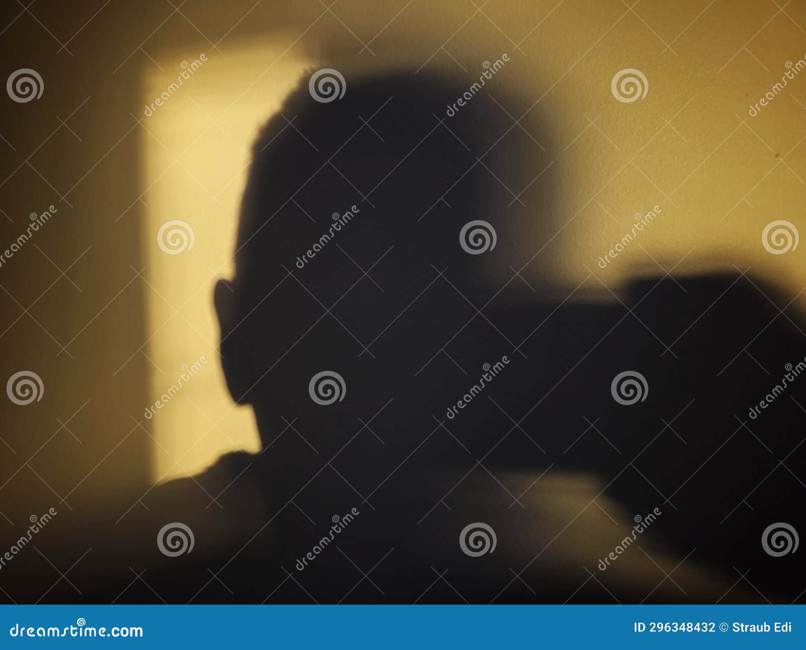 Contour of My Shadow on a Indoor Wall Stock Photo - Image of wall ...
