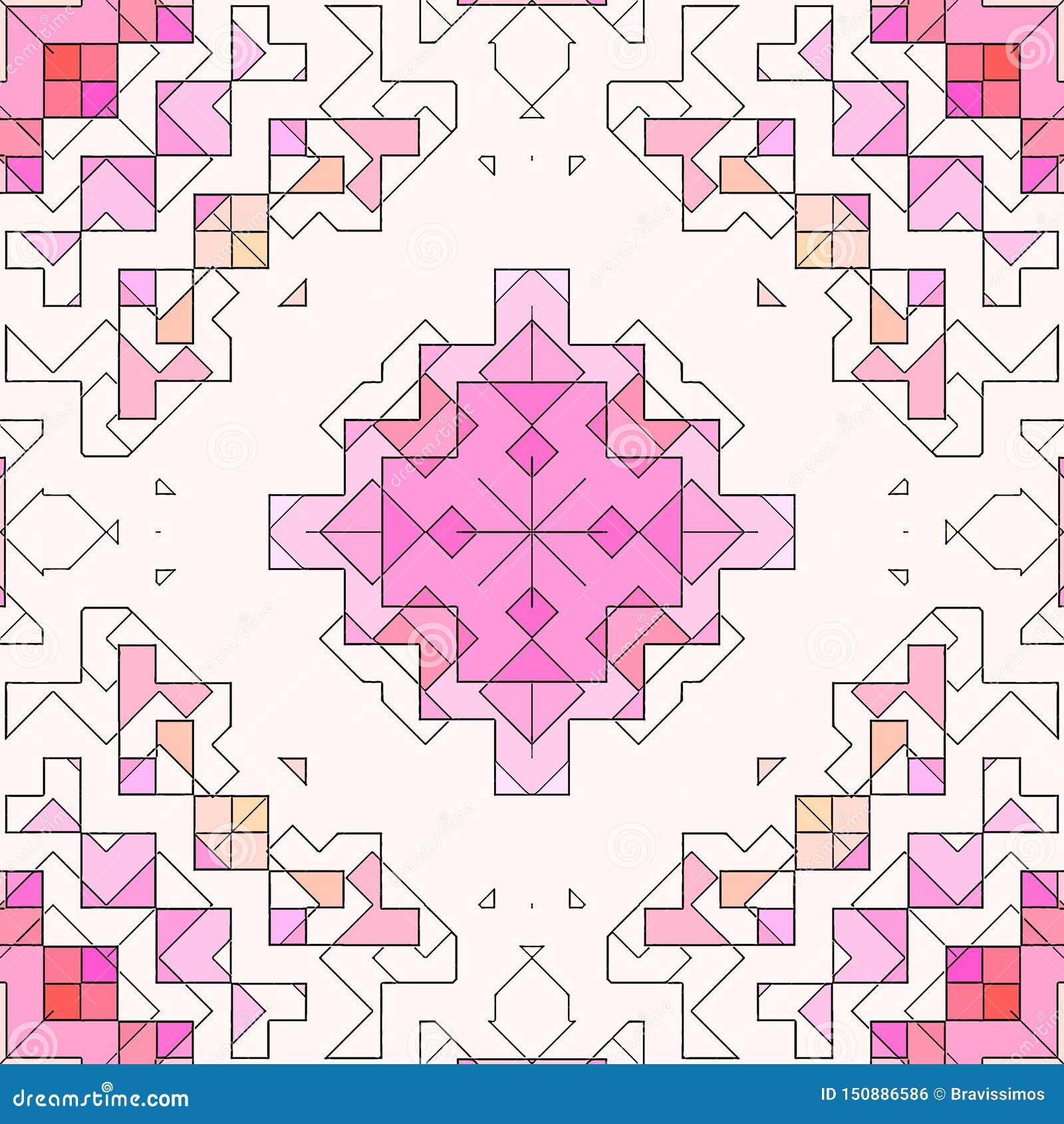 Contour Pattern Abstract Background Design, Art Seamless Stock ...