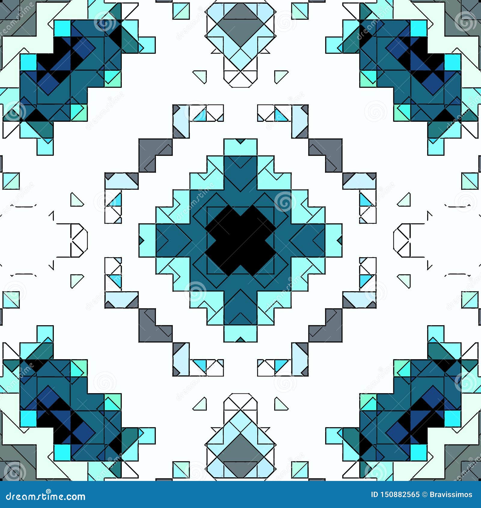 Contour Pattern Abstract Background Design, Seamless Illustration Stock ...