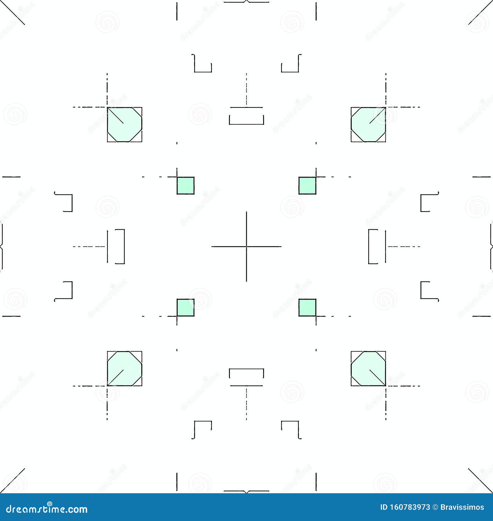 Contour Pattern Abstract Background Design, Seamless Wallpaper Stock ...