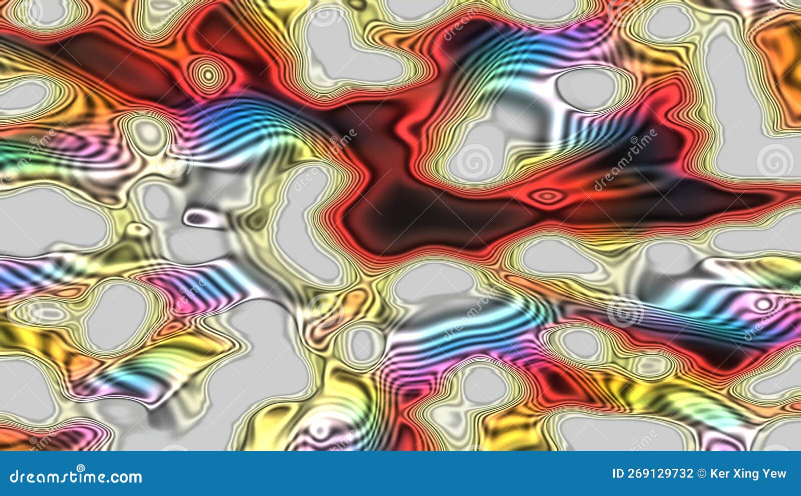 Contour Shape Colorful Gradient Background Stock Illustration ...