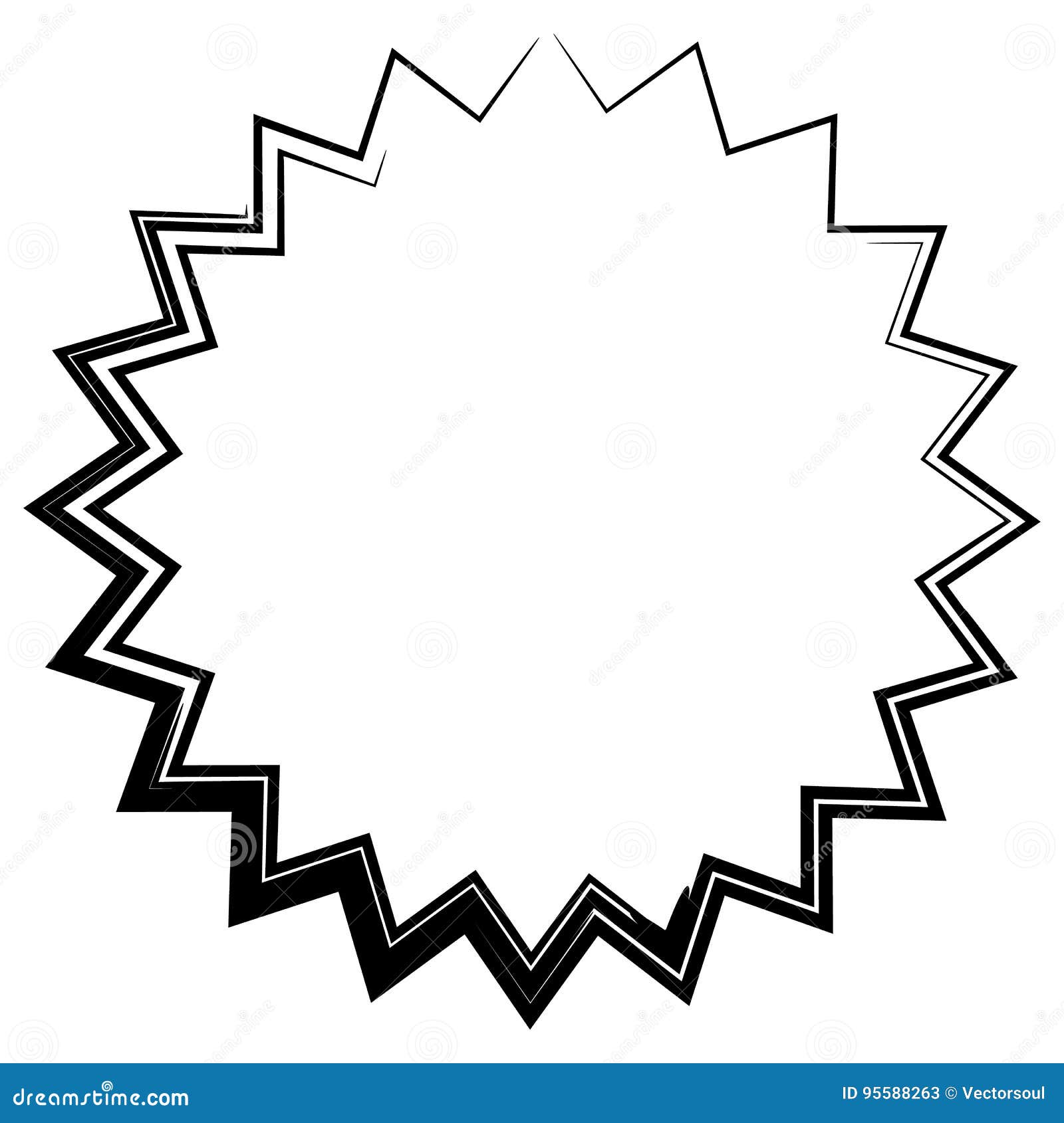 Contour Shape with Different Distortion Effect. Abstract Stock Vector ...