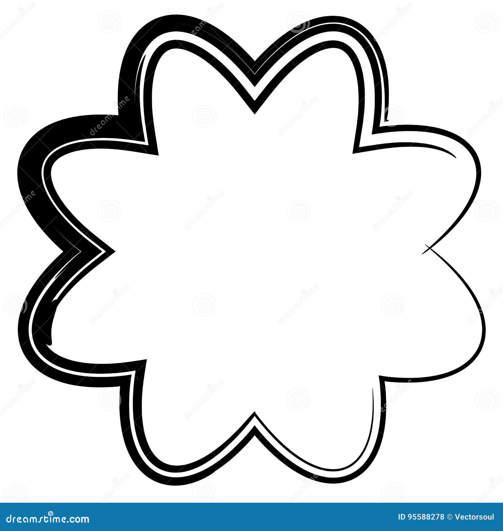 Contour Shape with Different Distortion Effect. Abstract Stock Vector ...