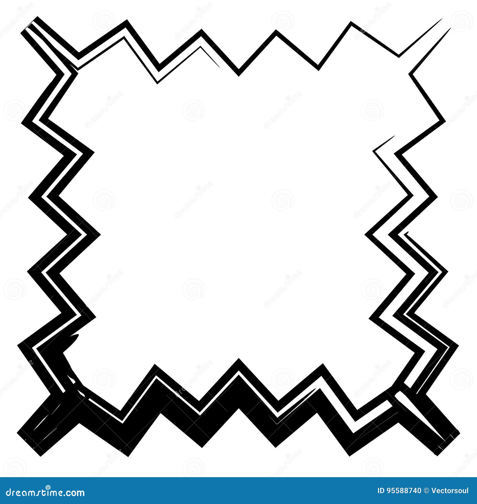 Contour Shape with Different Distortion Effect. Abstract Geometric ...