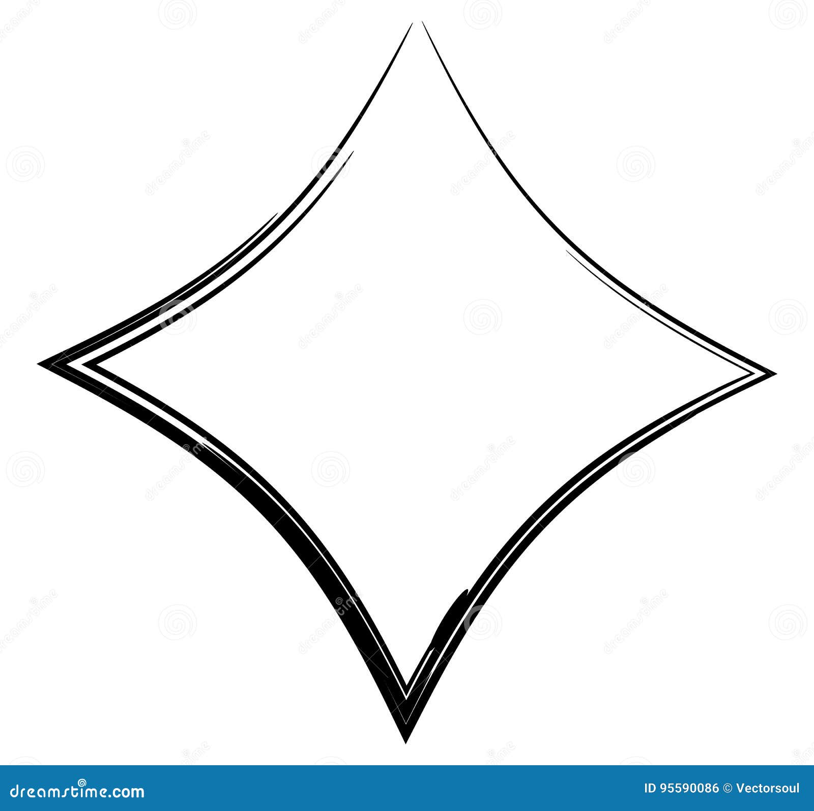 Contour Shape with Different Distortion Effect. Abstract Geometric ...