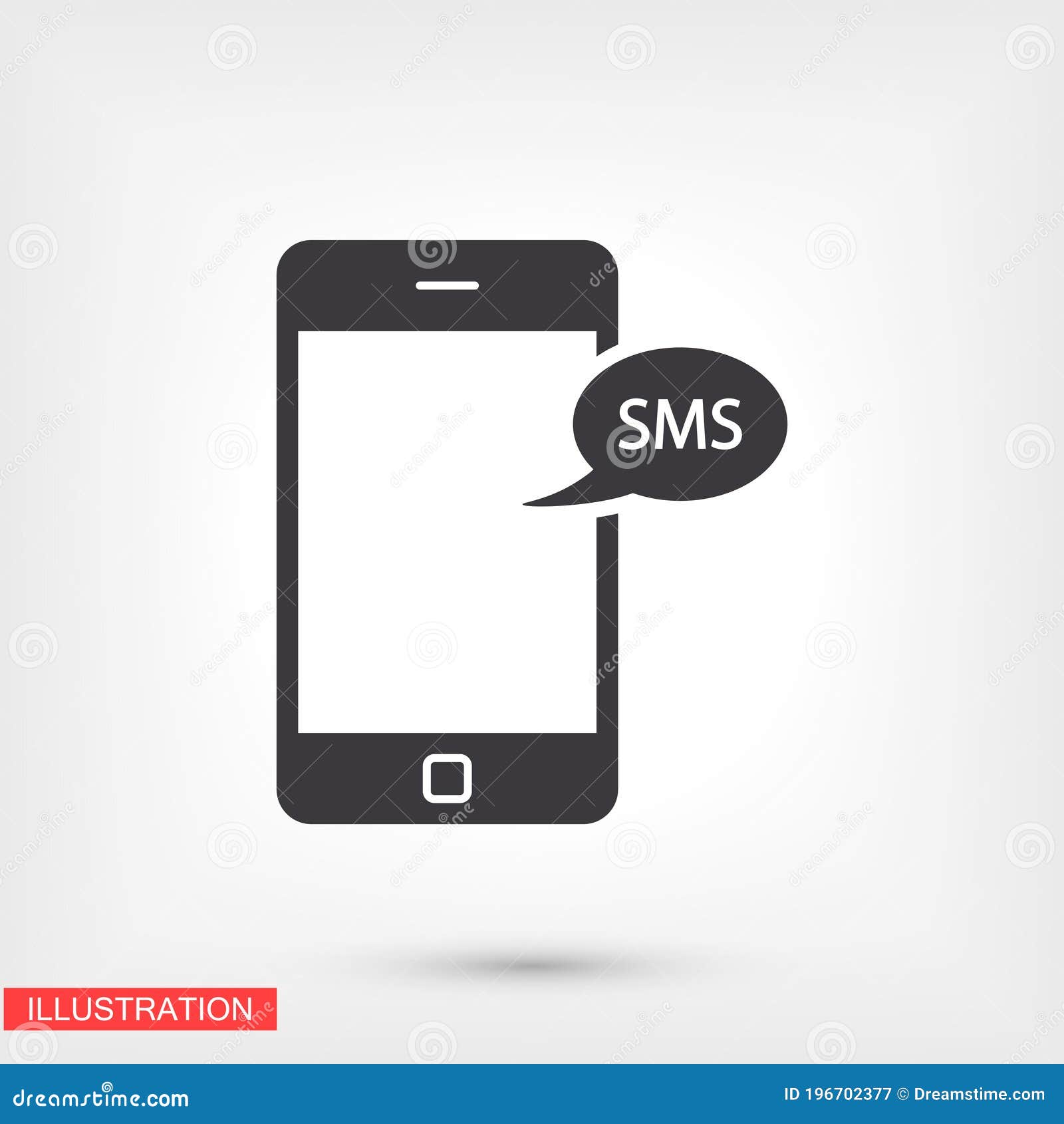 Contour Sms Phone Icon Isolated on Application, Sms Phone Logo, User ...
