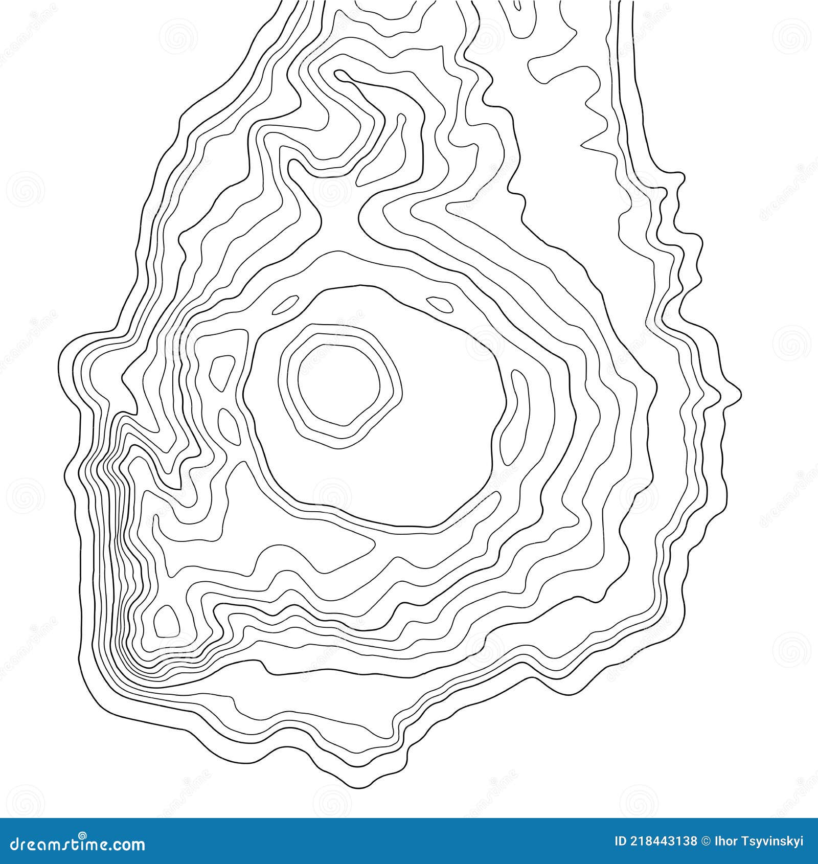 Contour Topographic Map. Geographic Grid Map Background. Vector ...