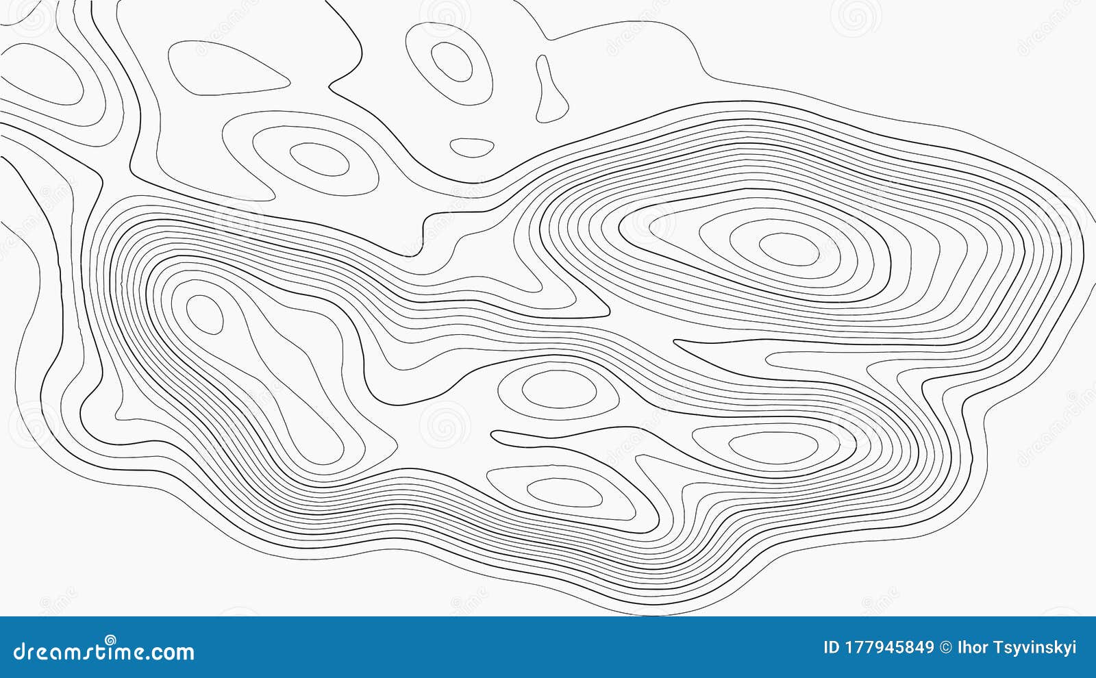 Contour Topographic Map. Geographic Grid Map Background. Vector ...