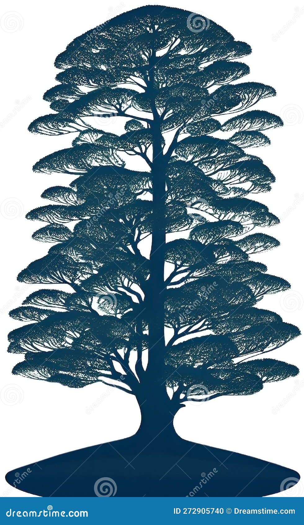 Contour Tree On White Background 1 Stock Photography | CartoonDealer ...