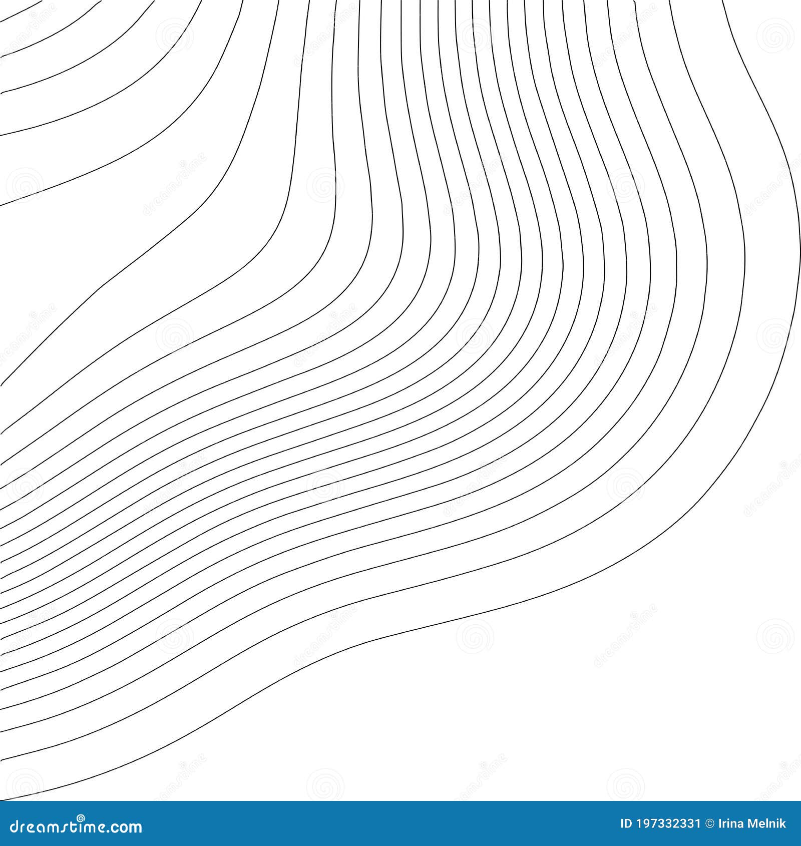 Contour Vector Illustration. Abstract Topographic Map Background Stock ...