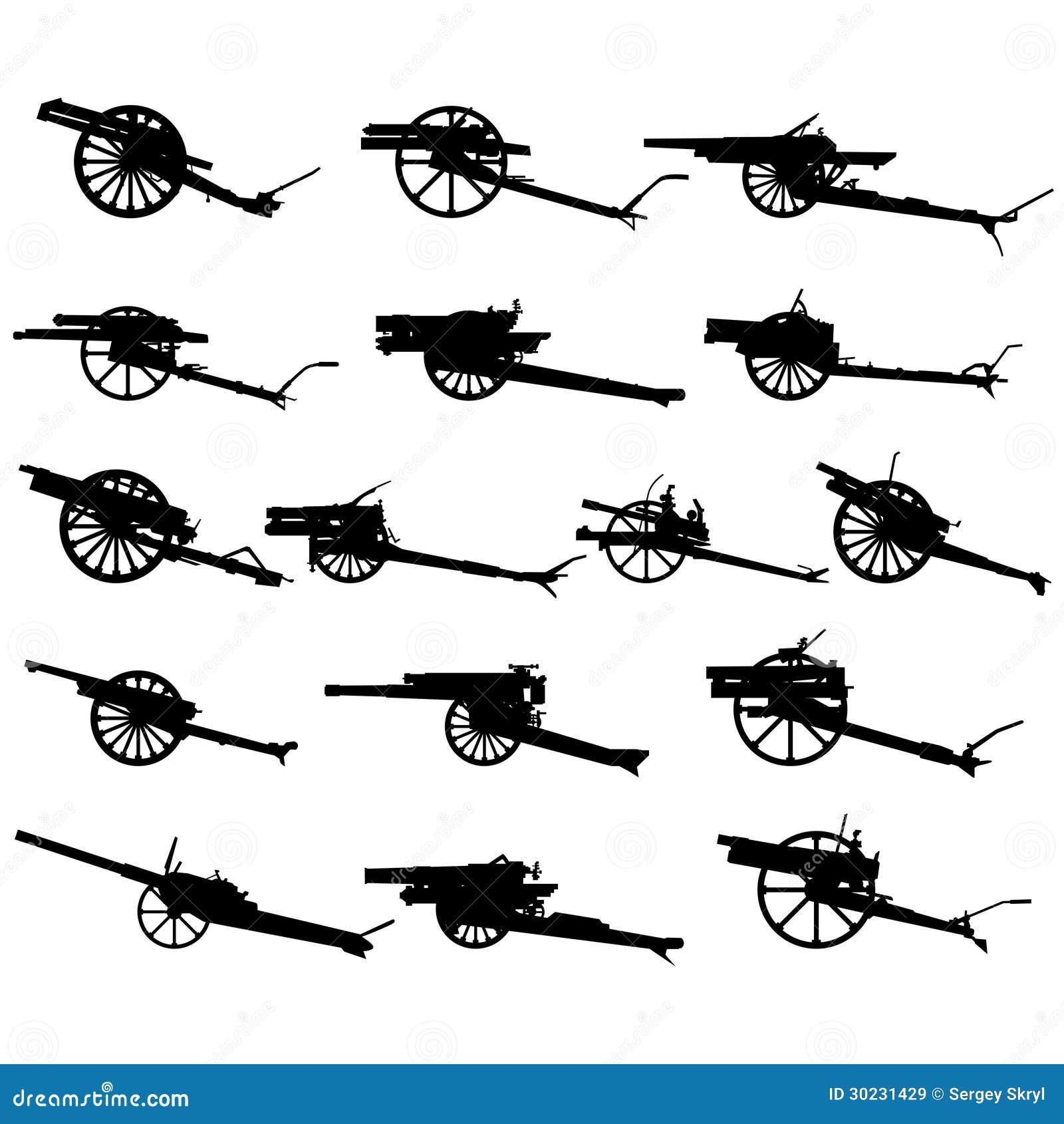 Field Artillery Cartoon Vector | CartoonDealer.com #30231429