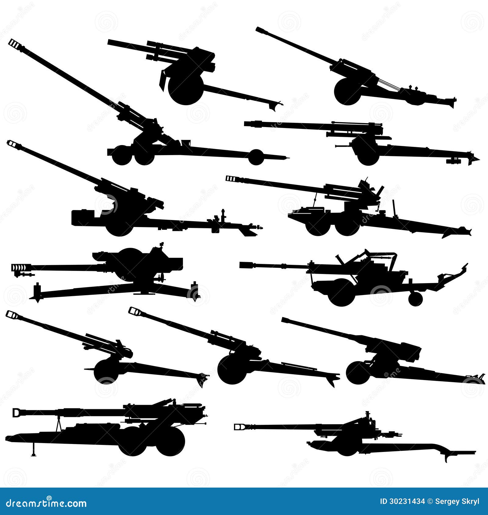 Modern Artillery-1 Vector Illustration | CartoonDealer.com #30231434