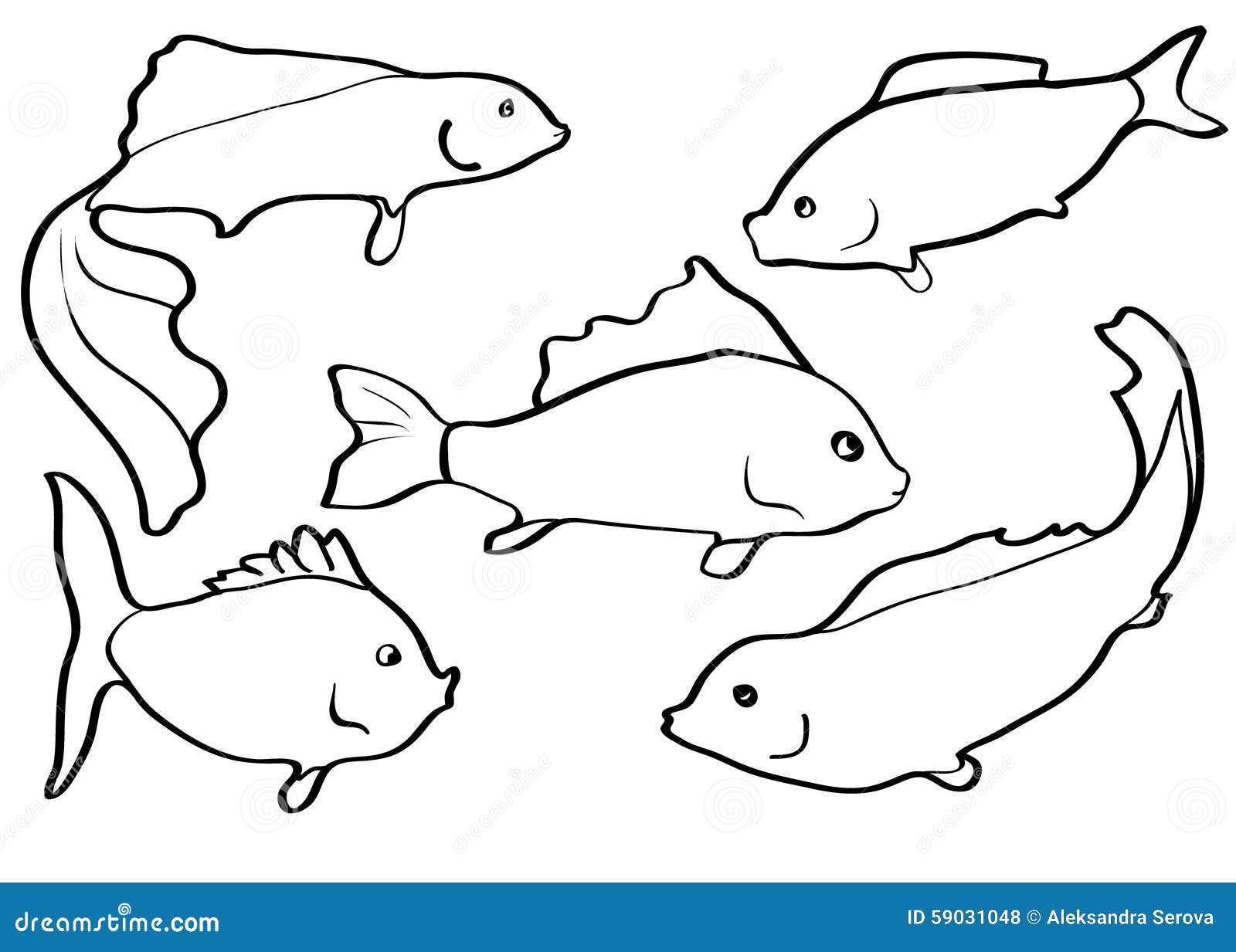 Contours Of Different Fishes Vector Illustration | CartoonDealer.com ... Contours Of Different Fishes Vector Illustration | CartoonDealer.com ...