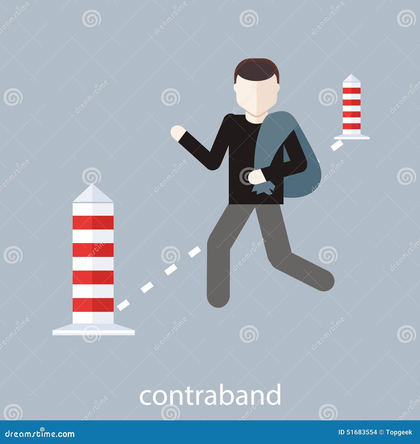 Contraband concept stock vector. Illustration of illicit - 51683554
