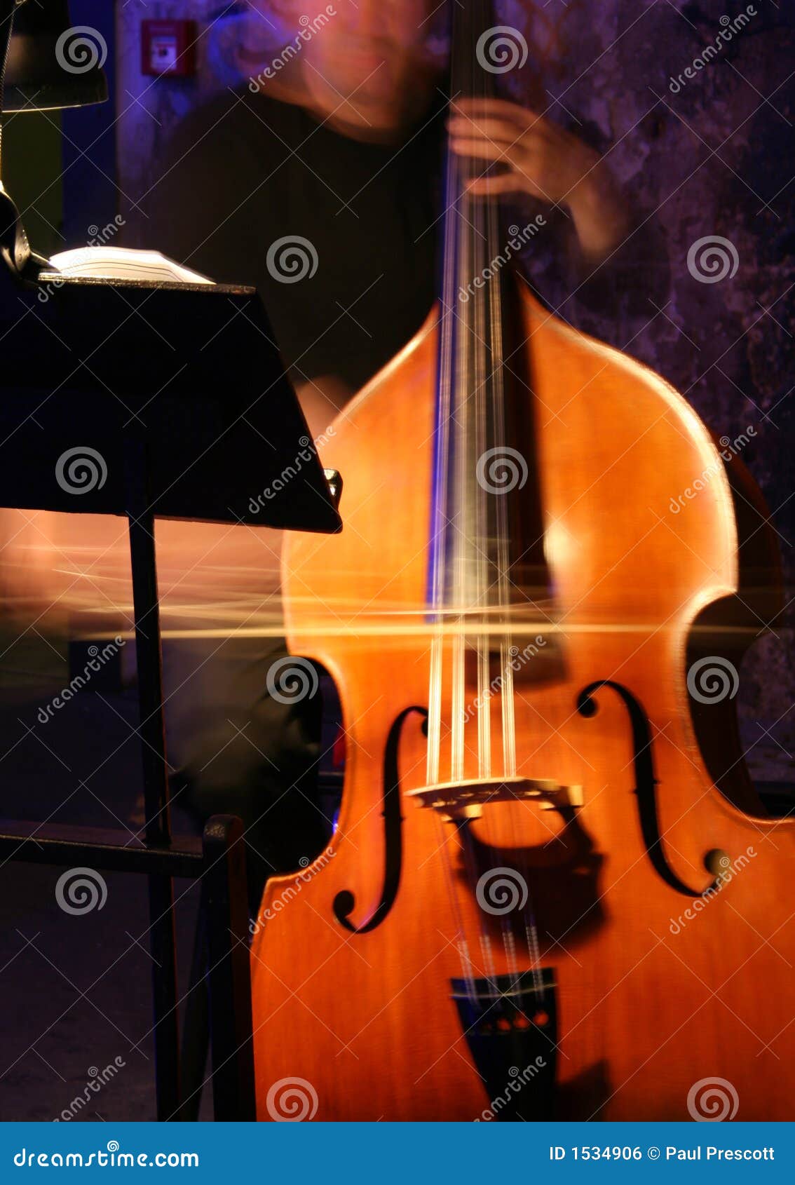 Contrabas stock foto. Image of cello, vinger, presteer - 1534906