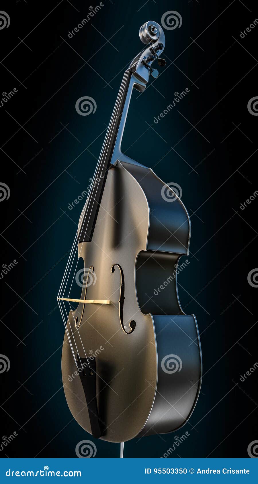 Contrabass isolated stock illustration. Illustration of contrabass ...