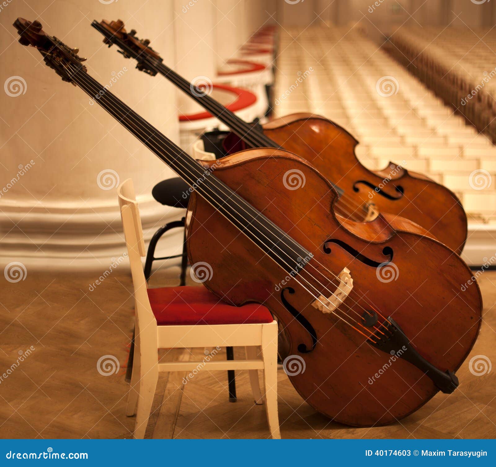 Contrabass stock image. Image of famous, melody, instruments - 40174603