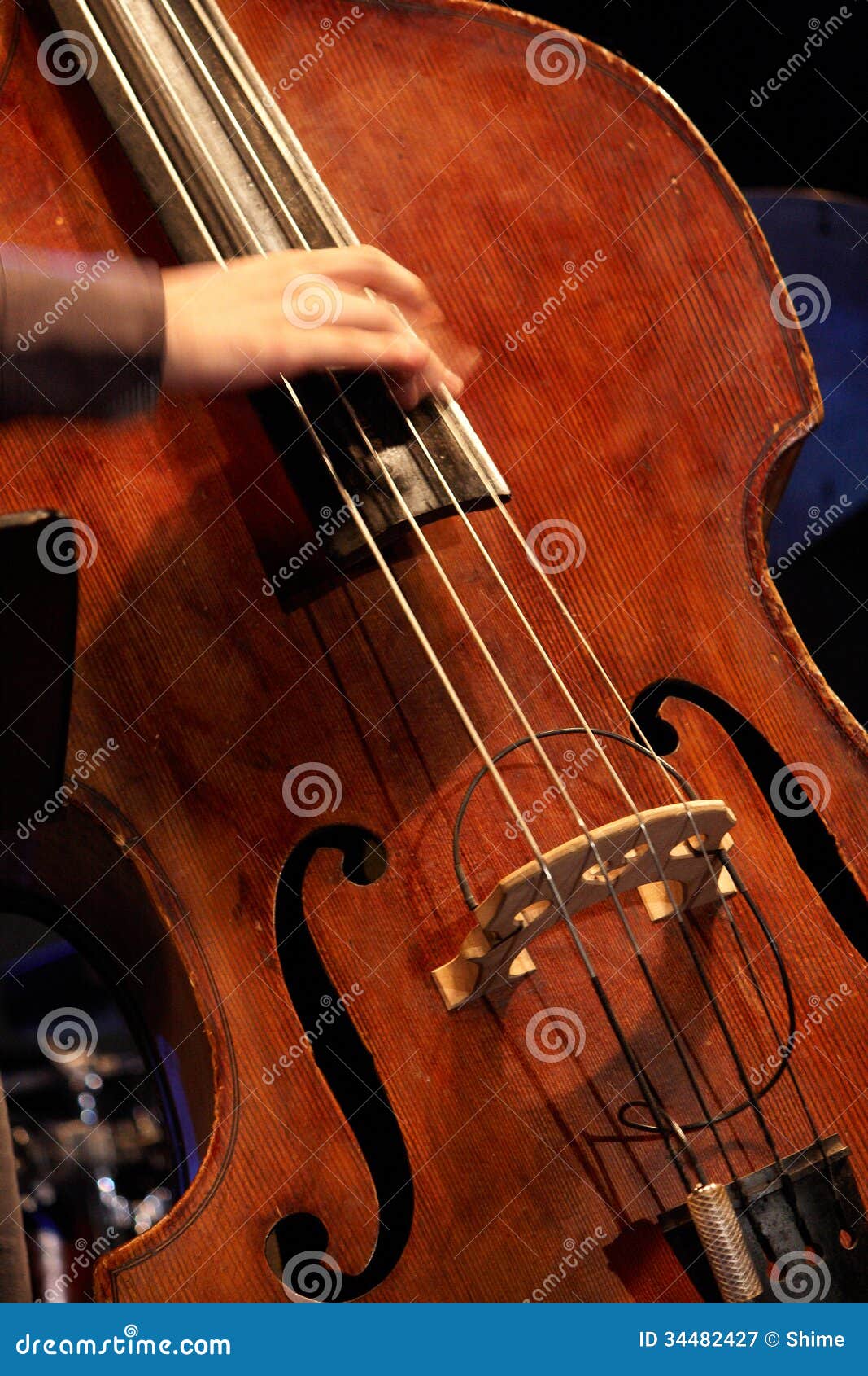 Contrabbasso immagine stock. Immagine di dritto, artistico - 34482427