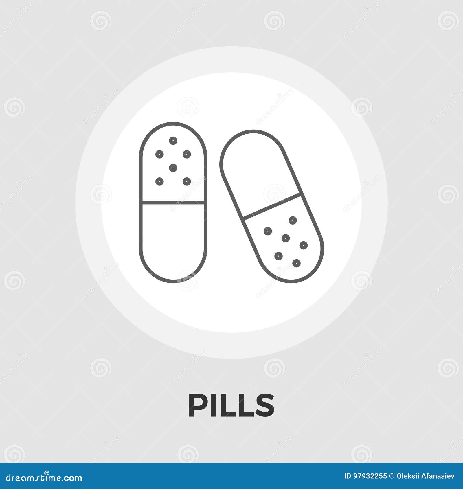 Contraceptief Pillen Vector Vlak Pictogram Vector Illustratie ...