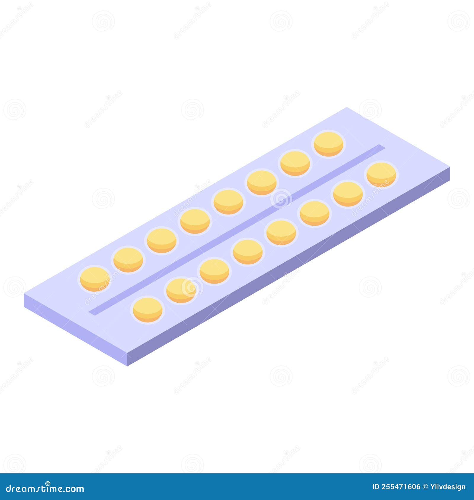 Contraception Blister Icon Isometric Vector. Birth Patch Stock Vector ...