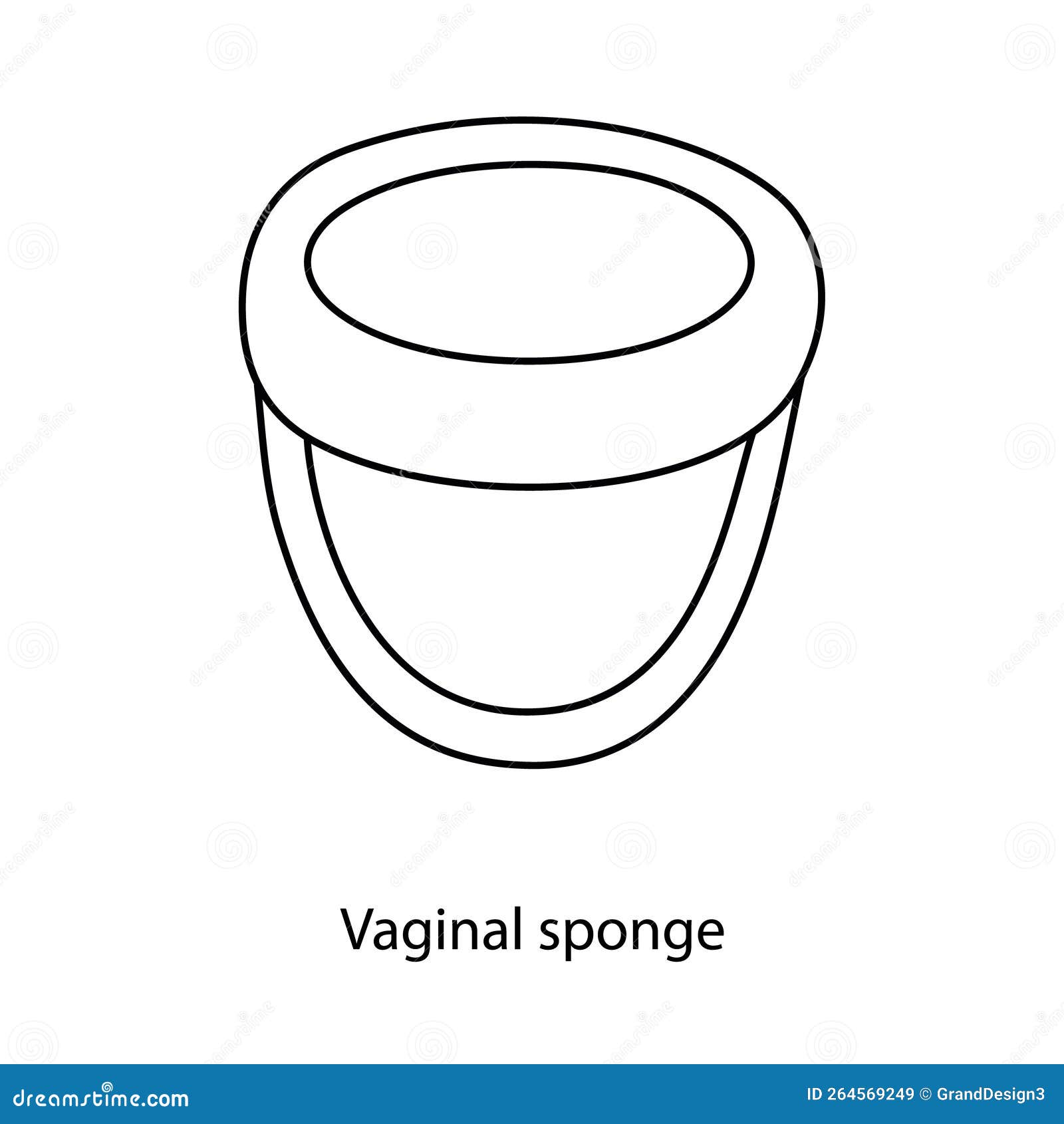 Contraception Method. Vector Flat Female Arm With Inserted ...