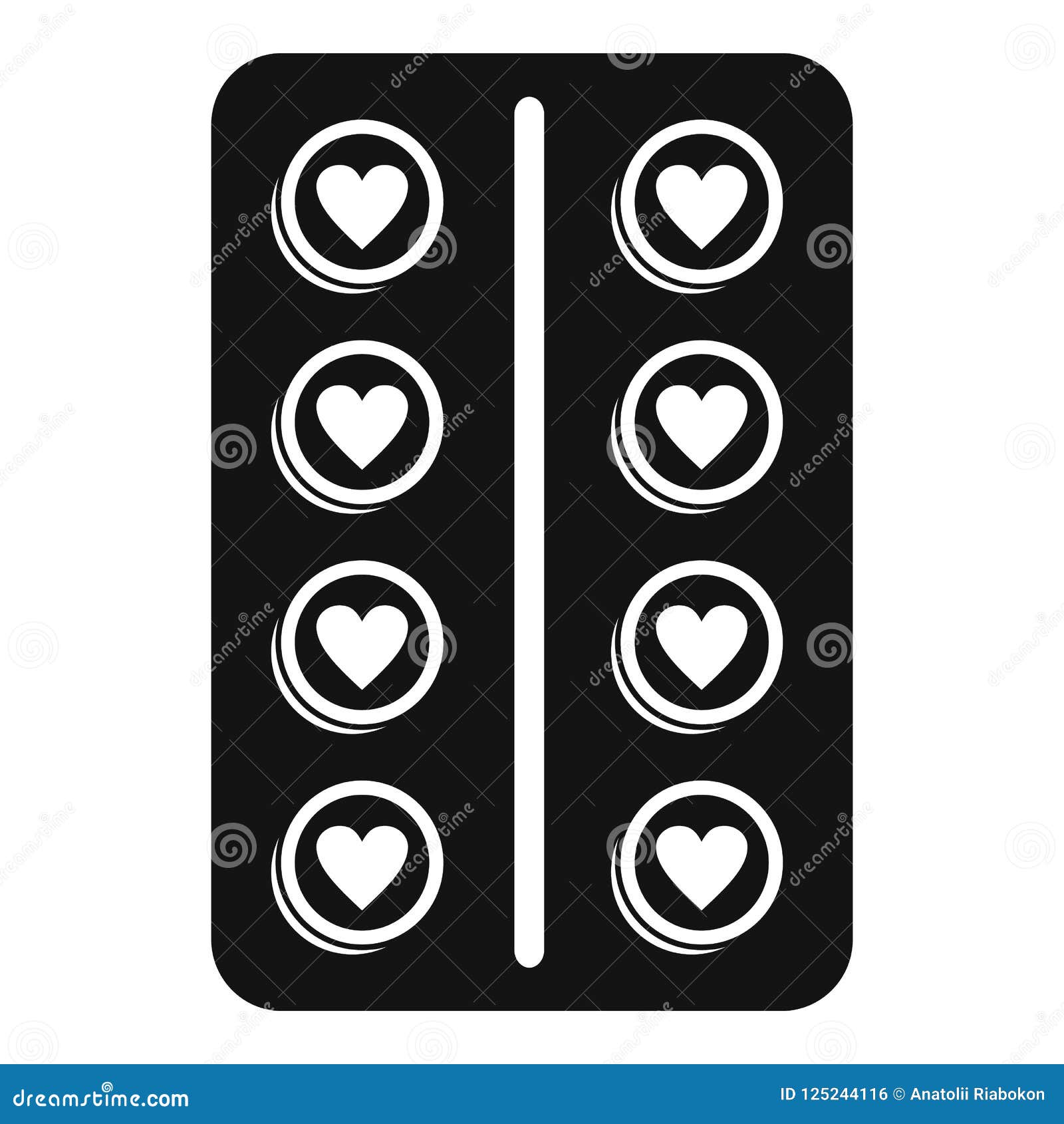 Contraception Pill Icon, Simple Style Stock Vector - Illustration of ...