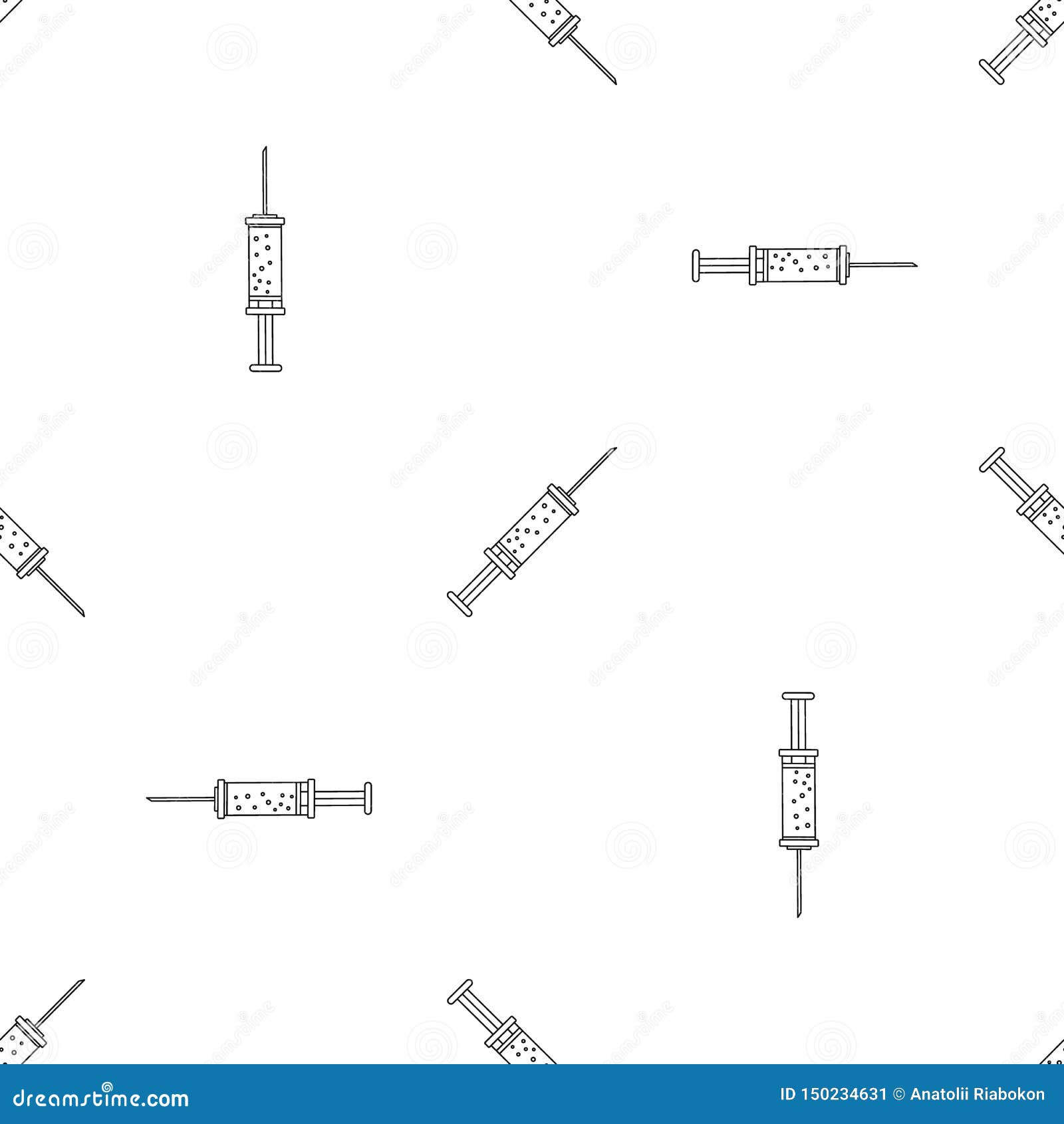 Contraceptive Injection Pattern Seamless Vector Stock Vector ...