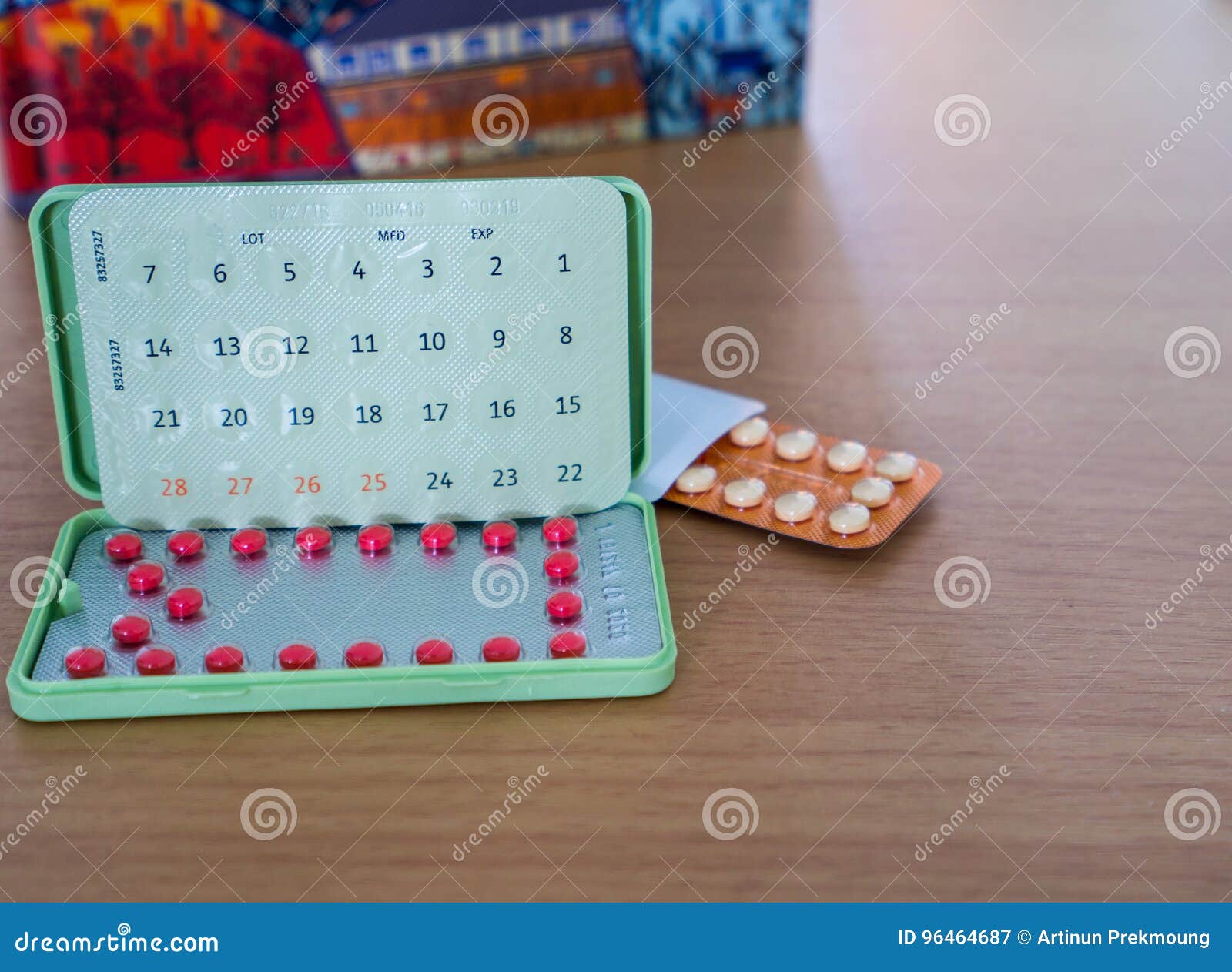 Contraceptive Pills with Modern Package Stock Image - Image of drugs ...