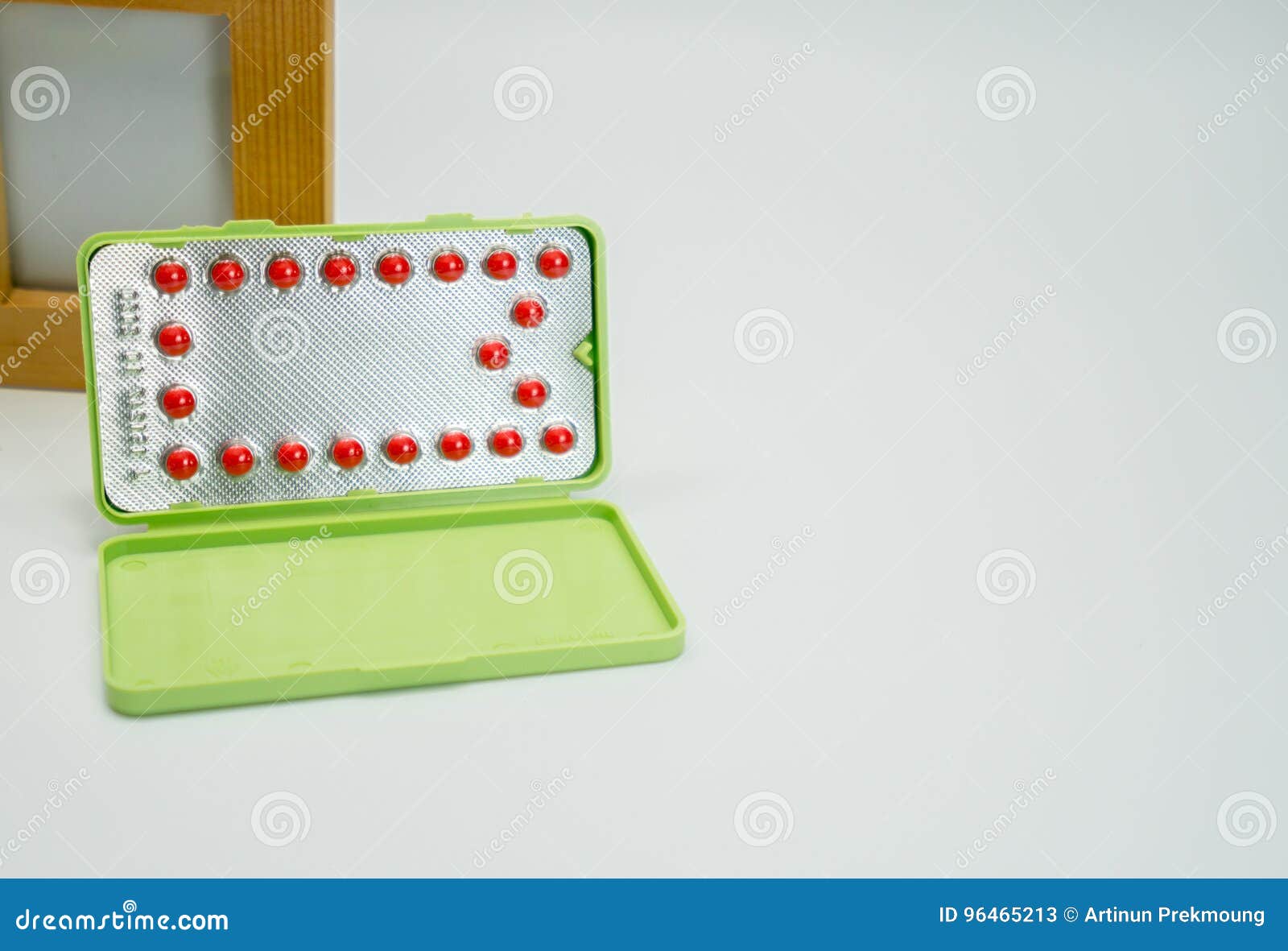 Contraceptive Pills with Modern Package Stock Image - Image of oral ...