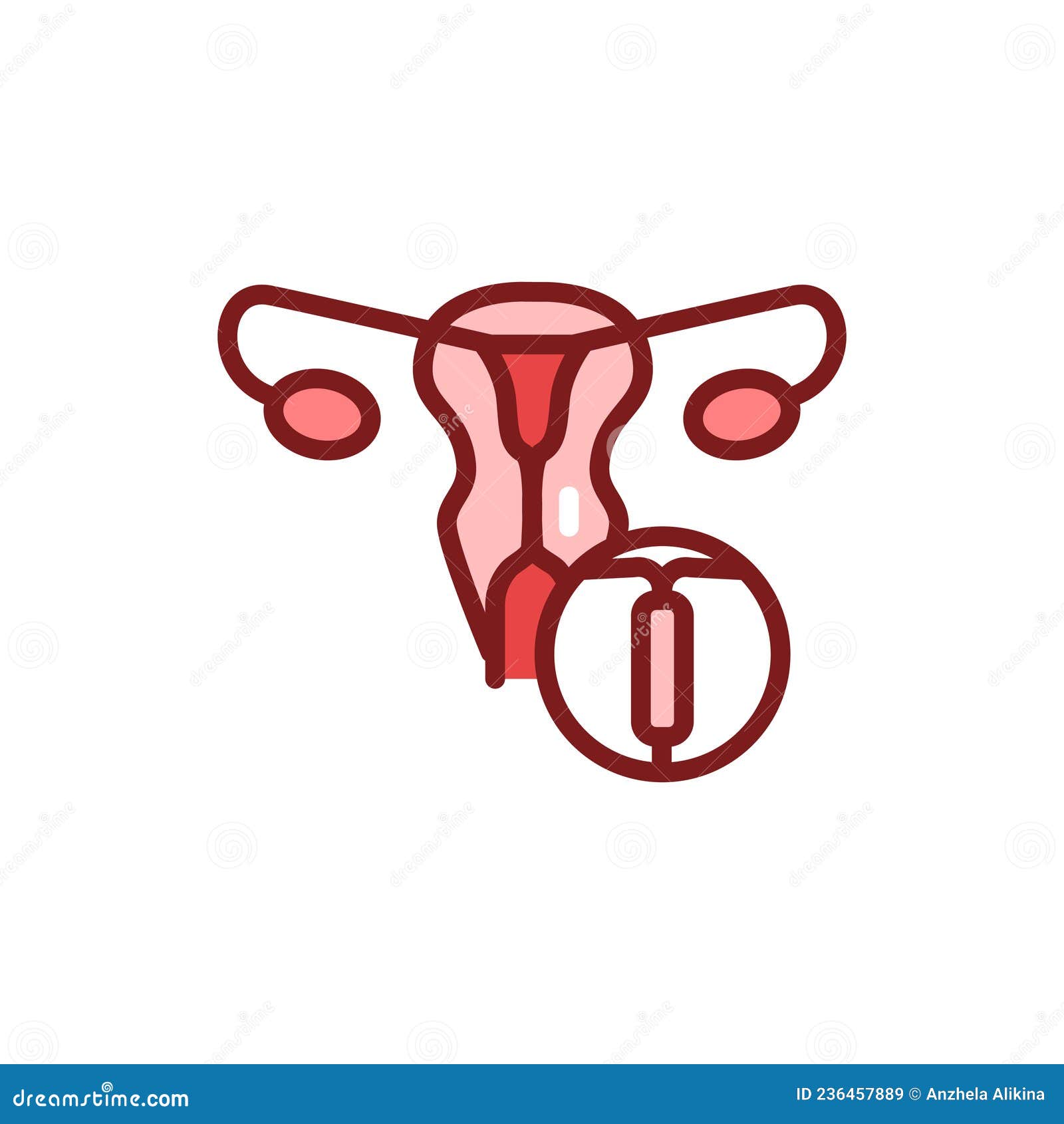 Contraceptive Spiral Black Glyph Icon Intrauterine Device Birth