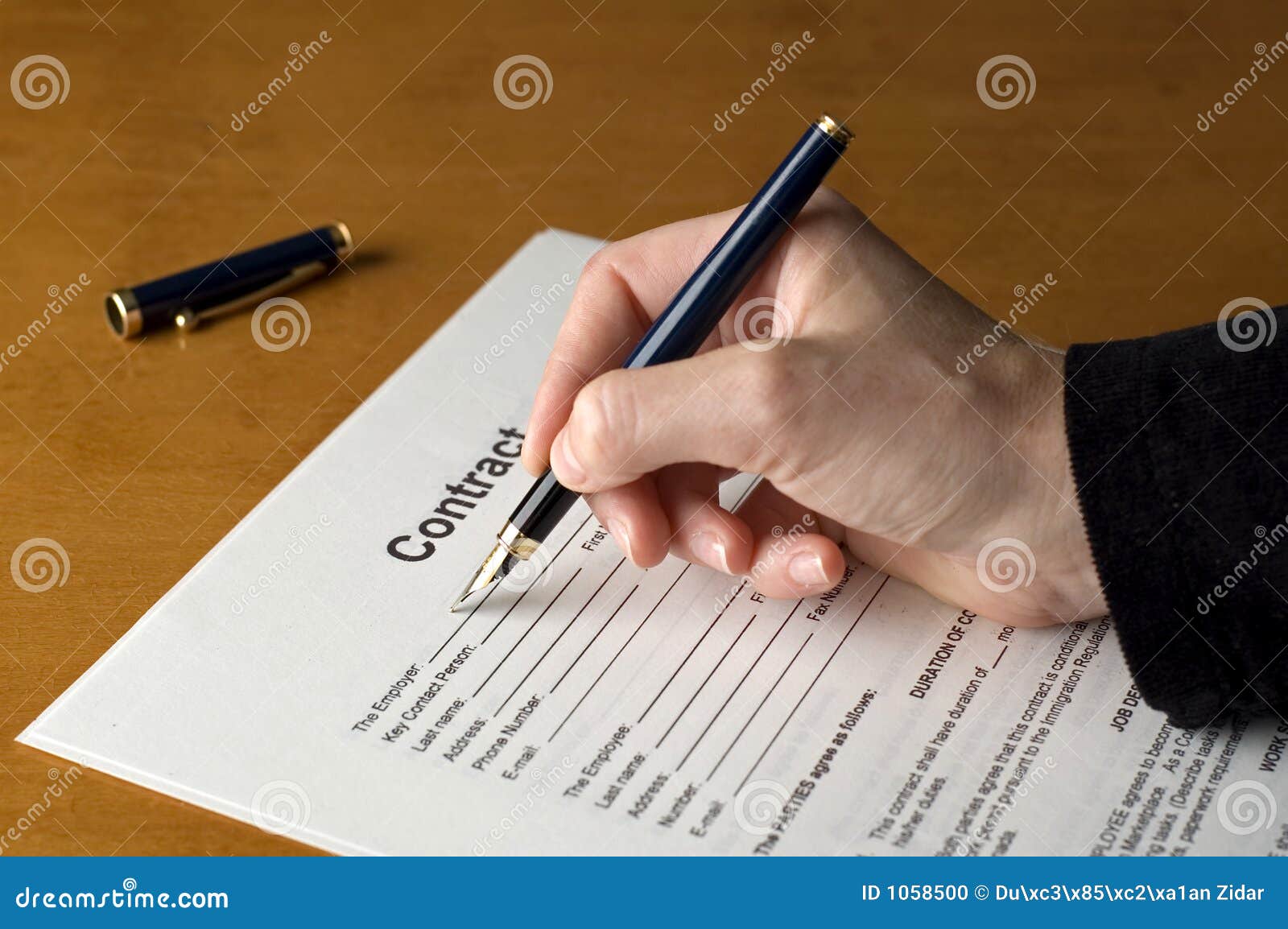 Contract stock photo. Image of elegant, bond, finance - 1058500