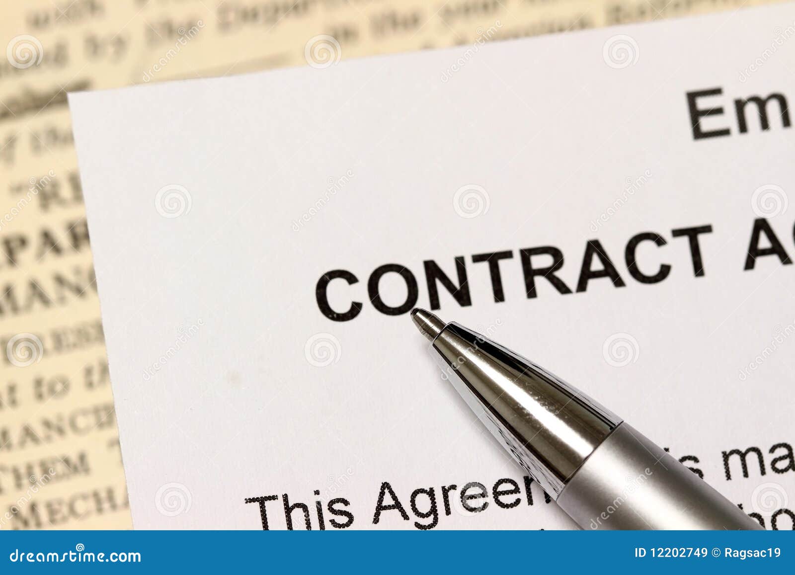 The Contract stock image. Image of binding, finance, employment - 12202749