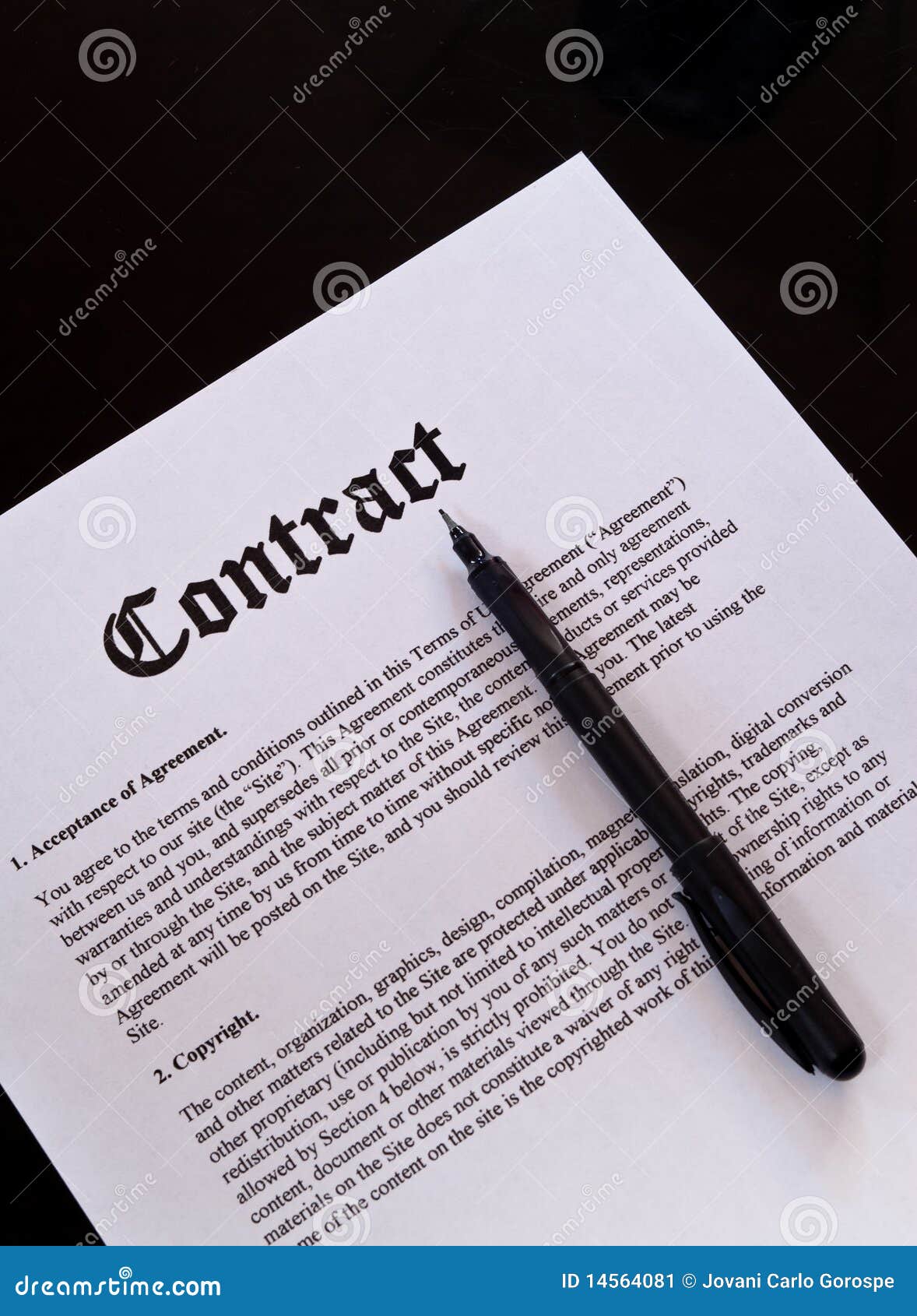 The Contract stock image. Image of employment, formal - 14564081