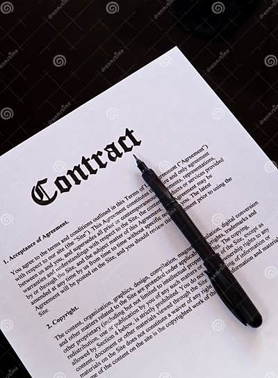 The Contract stock image. Image of employment, formal - 14564081