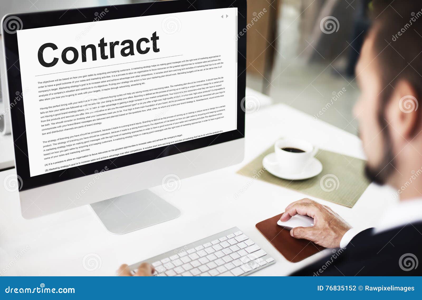 Contract Agreement Commitment Obligation Negotiation Concept Stock ...