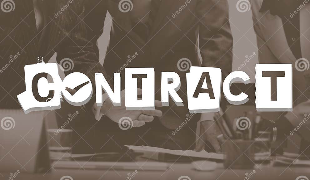 Contract Agreement Deal Commitment Covenant Concept Stock Illustration ...