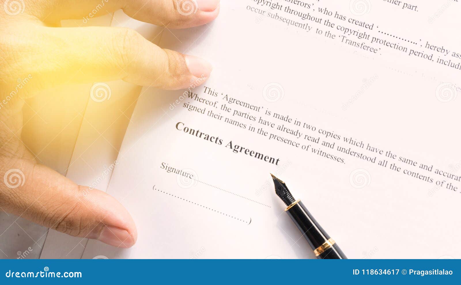 Contract Agreement Document for Sign Stock Image - Image of authorities ...